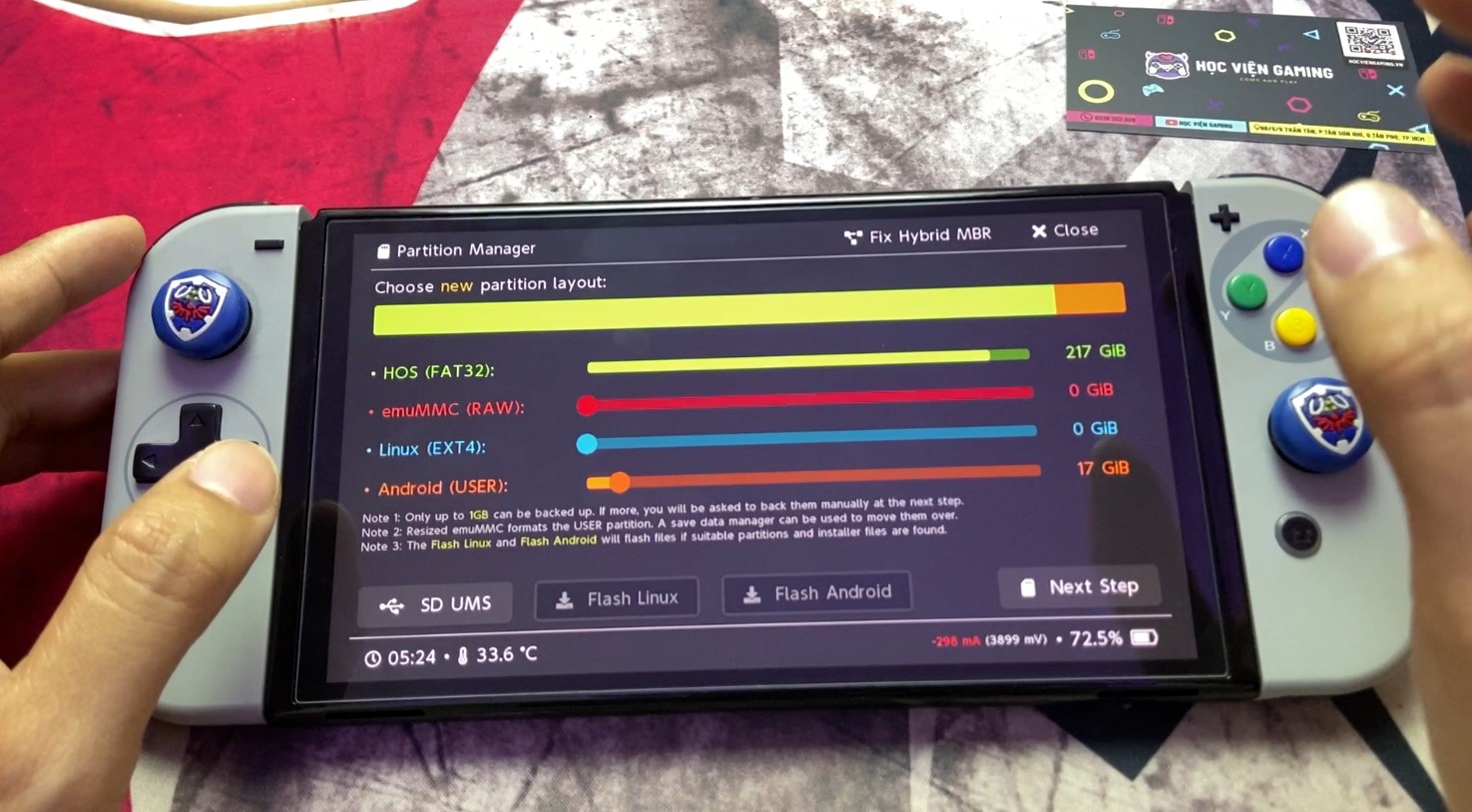 Hướng dẫn cài đặt Android 11 lên Nintendo Switch - Học Viện Gaming