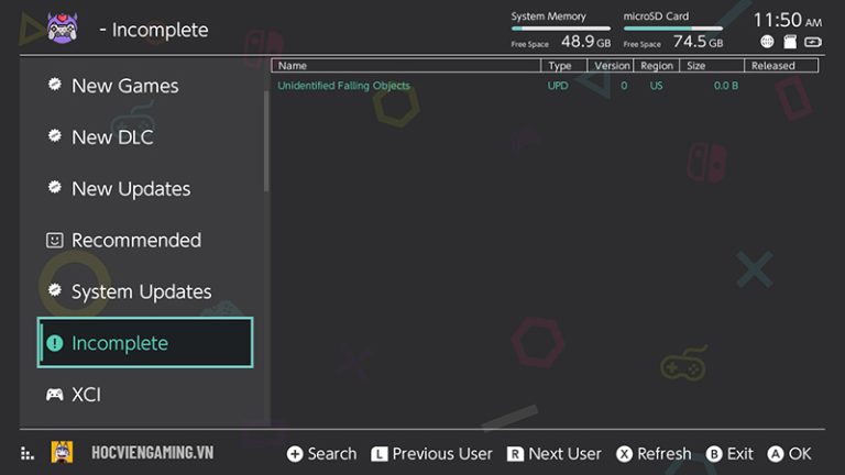 Hướng dẫn sử dụng Tinfoil trên Switch hắc - Học Viện Gaming