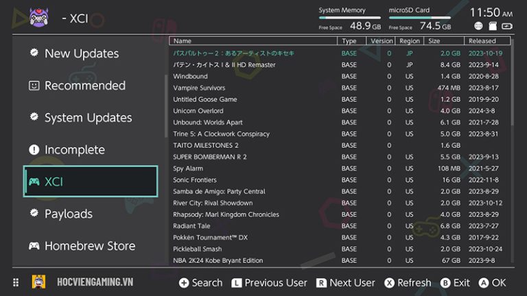 Hướng dẫn sử dụng Tinfoil trên Switch hắc - Học Viện Gaming